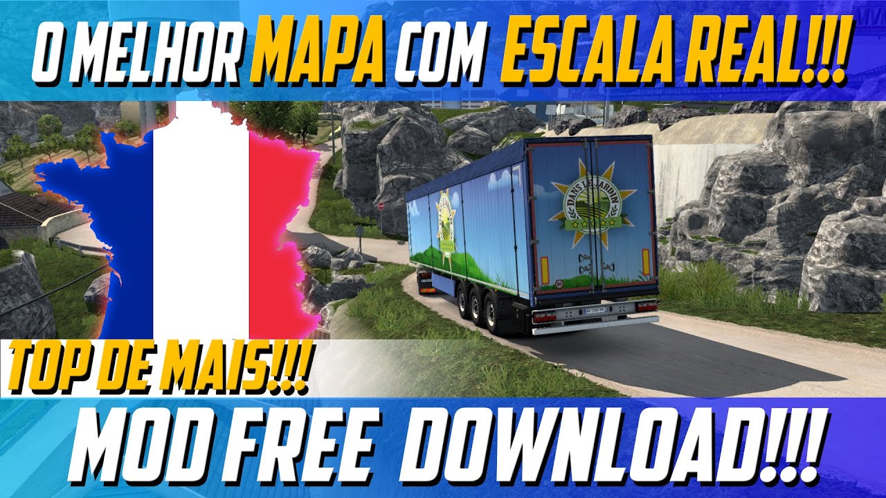 O Melhor MOD de MAPA com ESCALA REAL para ETS2 1.47!!! - YouTube