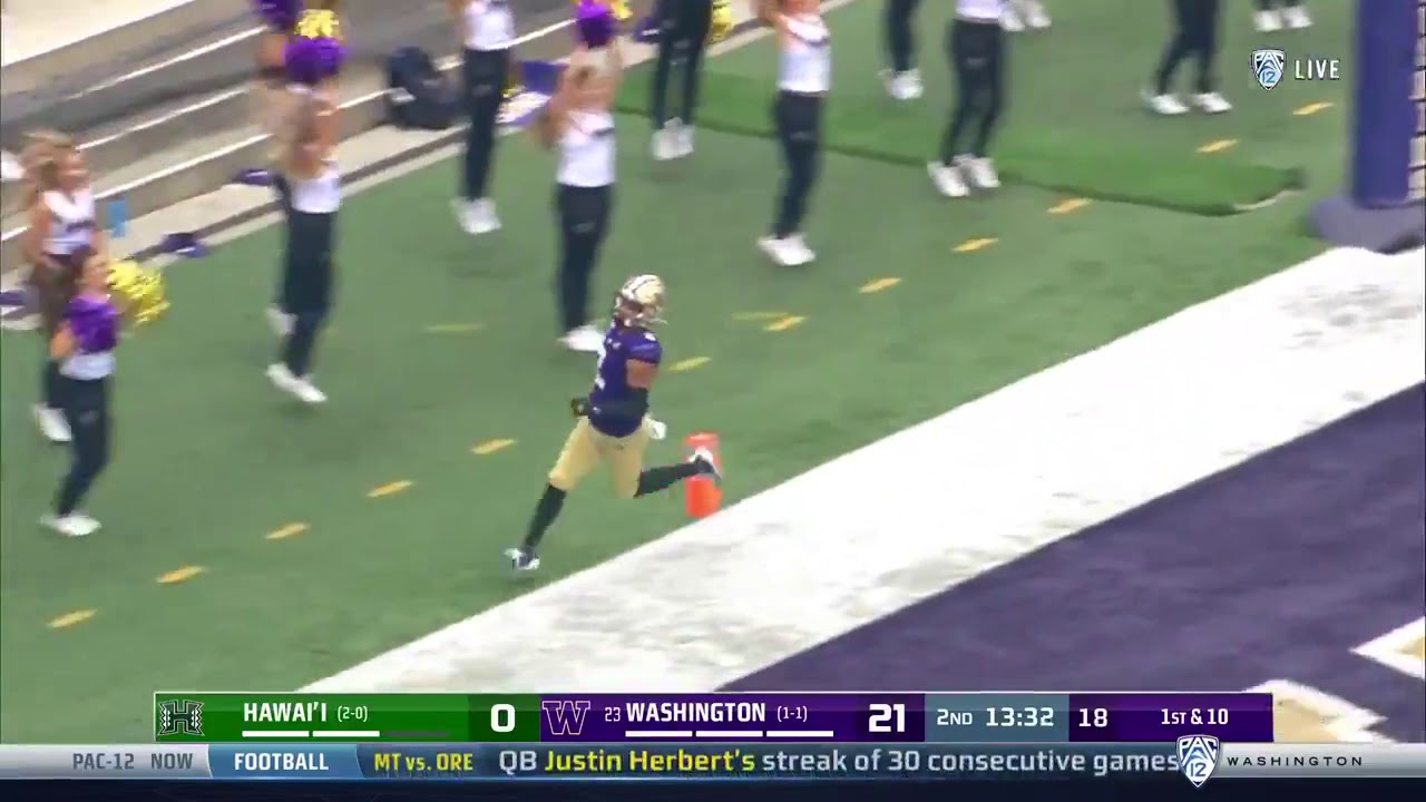 Football: Aaron Fuller Touchdown vs. Hawai'i (2Q | 13:32) - YouTube