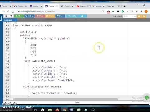 Area and Perimeter of Square, Rectangle and Triangle using Virtual ...