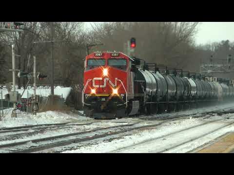 CN Train 368 Eastbound February 11, 2025 - YouTube