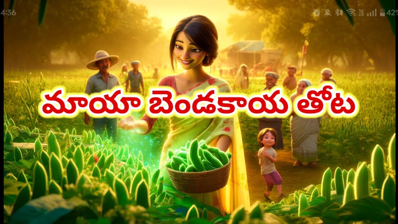 మాయా బెండకాయ తోట | Part-1 | Telugu Moral stories | Little chips | The ...
