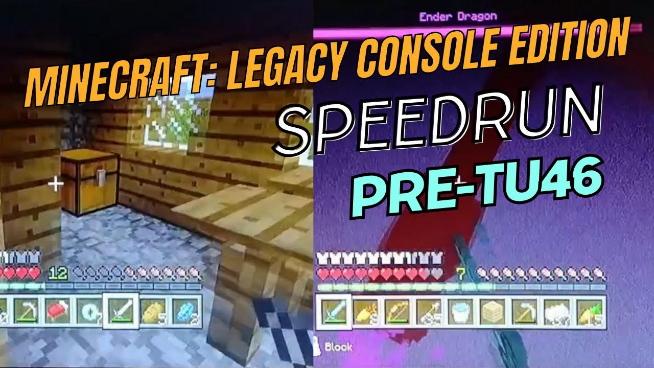 Minecraft: Legacy Console Speedrun | Random Seed Any% Pre-TU46 - YouTube