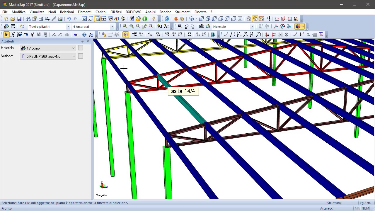 06.01 Struttura Reticolare in acciaio: Modellazione - YouTube