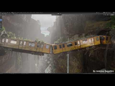 Post Apocalyptic Scene - Blender 2.83 WIP - YouTube