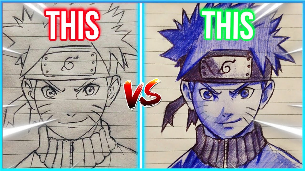 How to Shade with Ball Pen Like a Pro | Naruto Drawing | Pen Shading ...