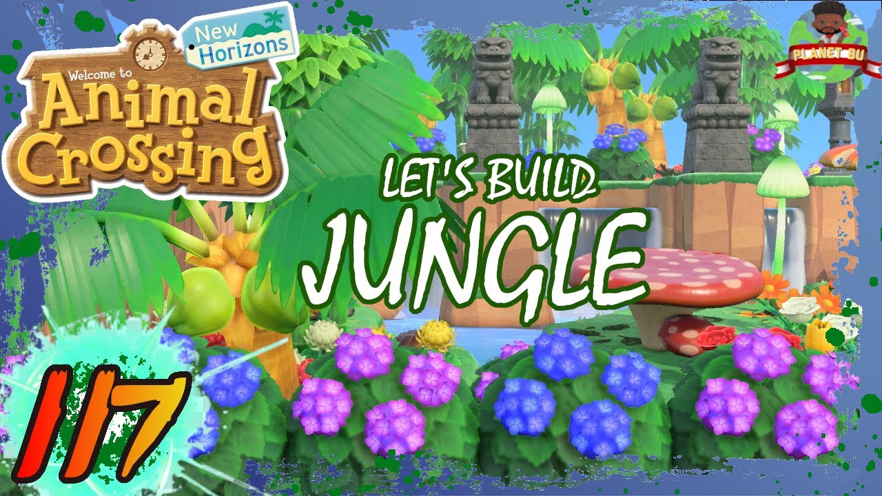Lets Build ACNH Junglecore! // Animal Crossing New Horizons (ACNH ...
