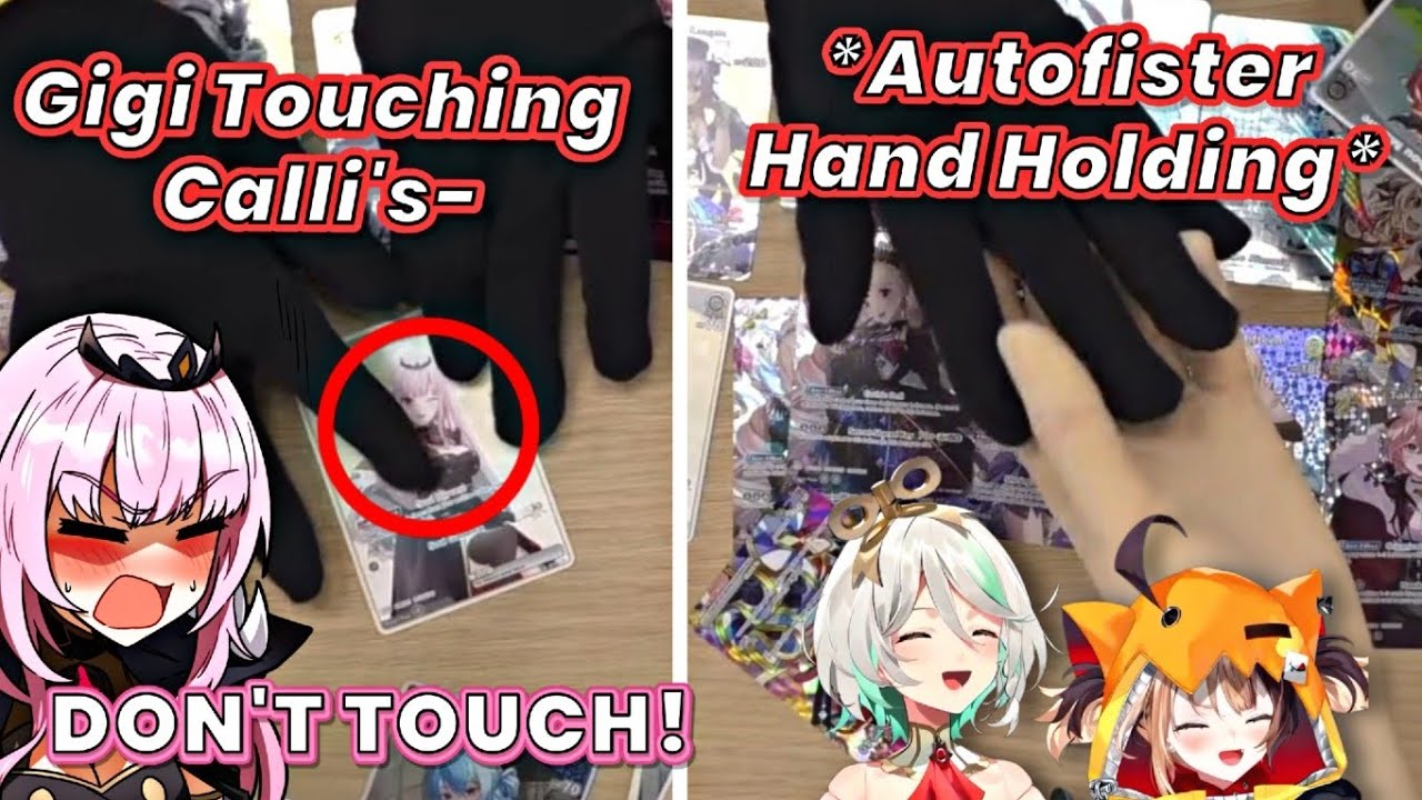 Gigi touches Calli's B--b card and Autofister Hand Holding ...
