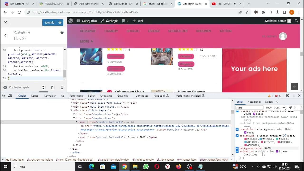 automatic background color changing - YouTube