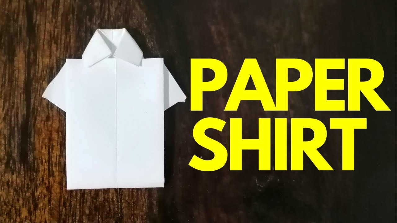 How to make a DIY Paper SHIRT - YouTube