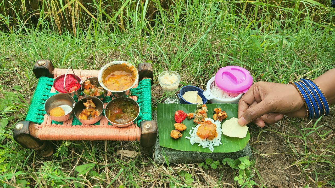 South Indian Vegetarian Meals | Miniature Veg Meals | Miniature Cooking ...