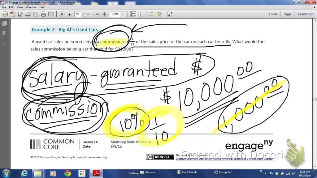Multi step ratio problems, discounts, commissions, etc, lesson 14 - YouTube