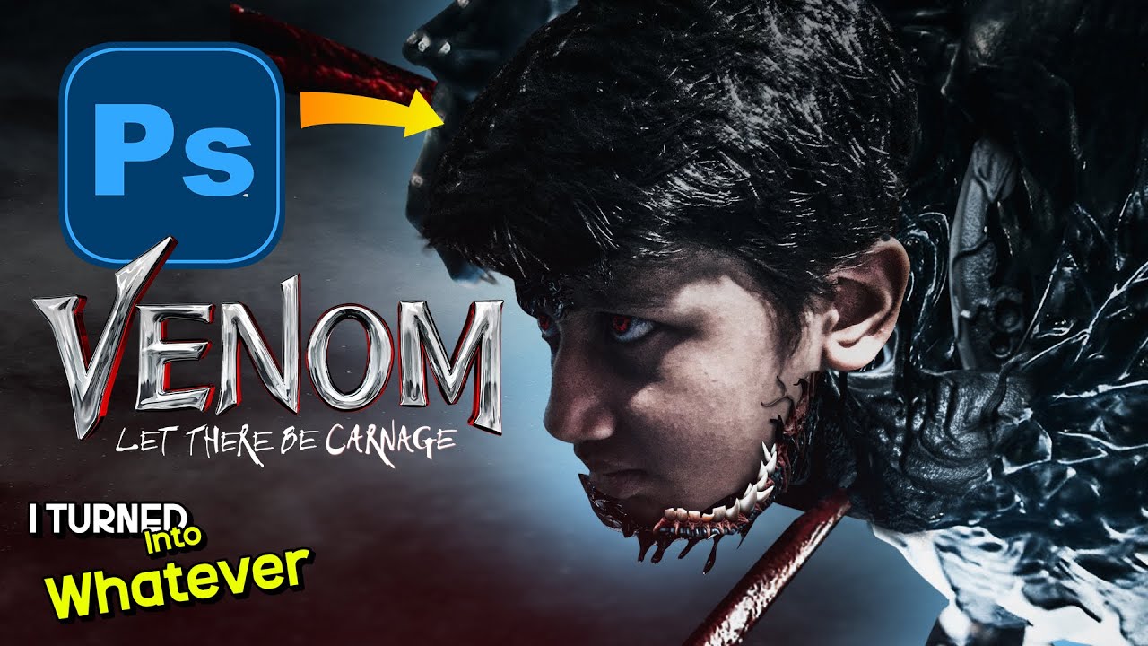 How to Turn Yourself into VENOM! (phtoshop) | Venom 2 Movie Poster ...