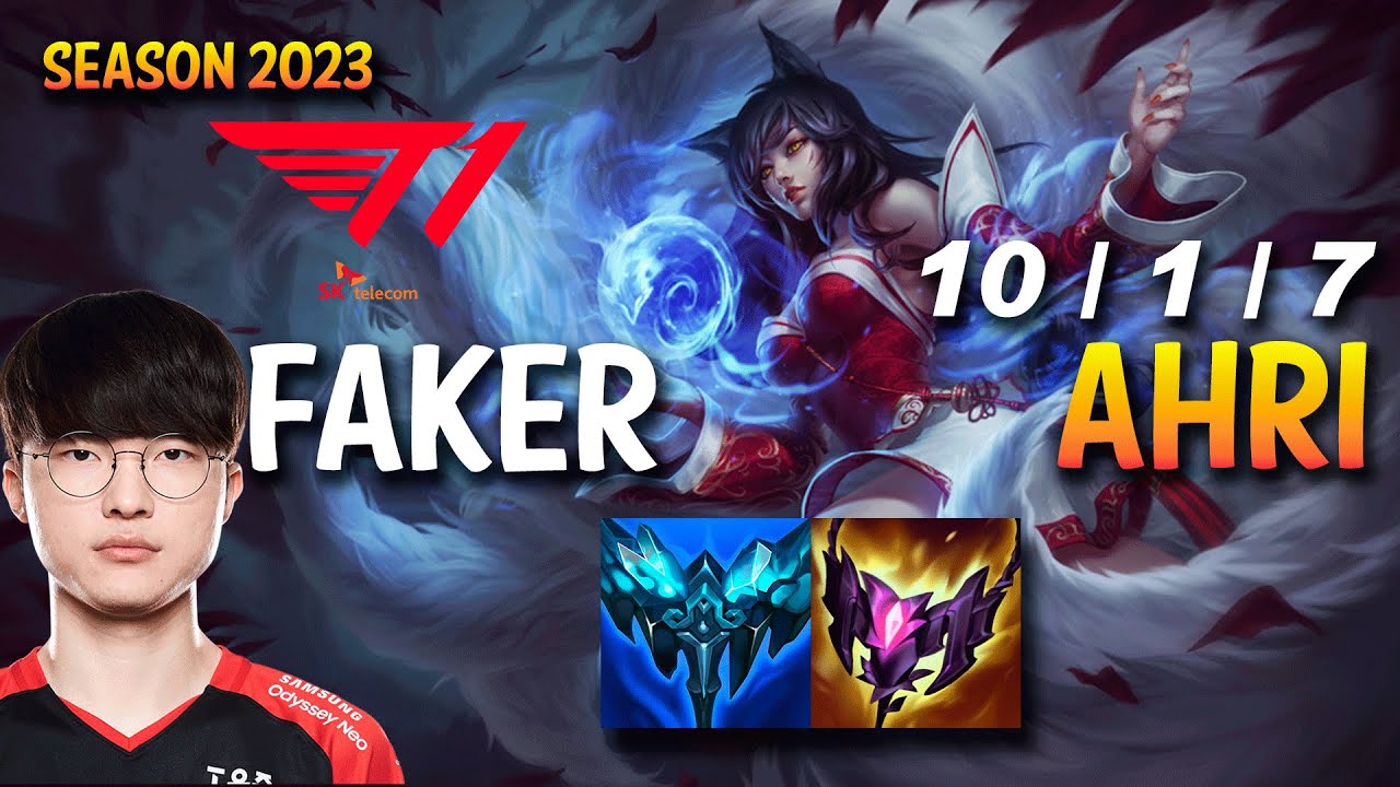 T1 Faker AHRI vs YASUO Mid - KR Ranked - YouTube