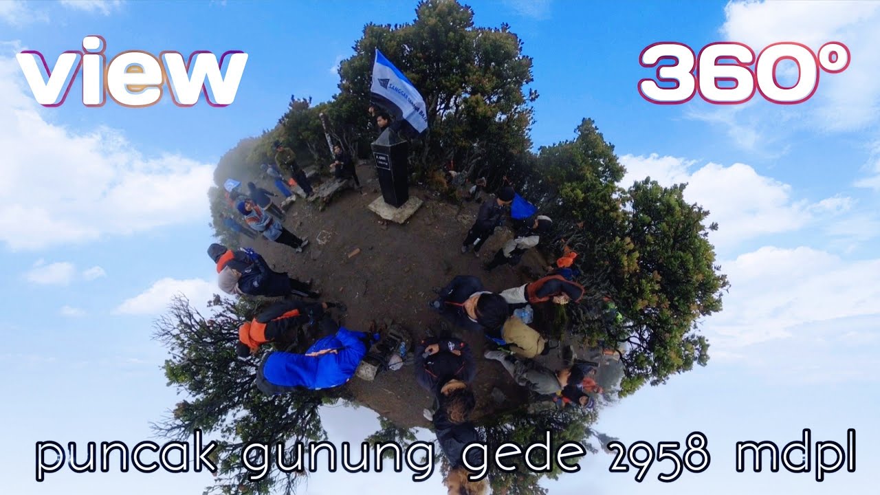 Puncak gunung gede pangrango 2958 mdpl - YouTube