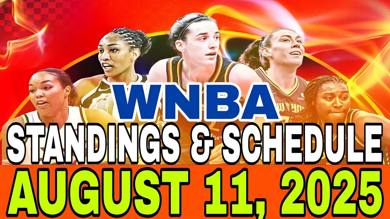 🔴 WNBA STANDINGS TODAY | AUGUST 10, 2025 | WNBA GAMES SCHEDULE AUGUST ...