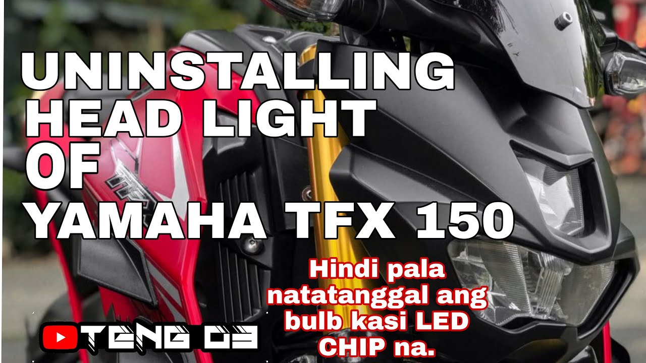 Uninstalling HEADLIGHT OF YAMAHA TFX - YouTube