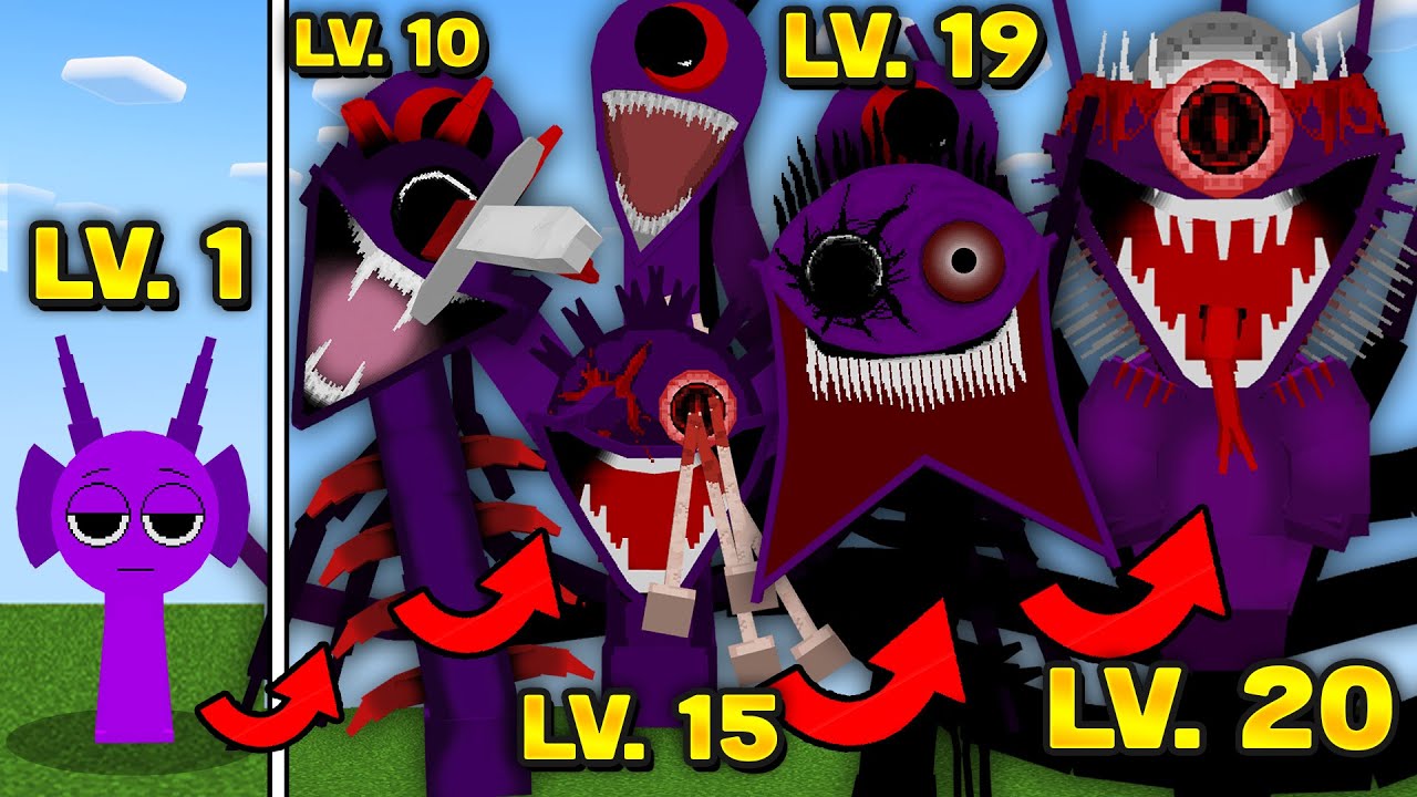 Minecraft Nhưng TIẾN HÓA SPRUNKI DURPLE PHASE 20 | SEASON 2 - YouTube