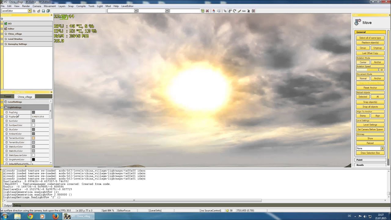 Battlefield 2 Editor lightmap generation Mapper X RaY - YouTube
