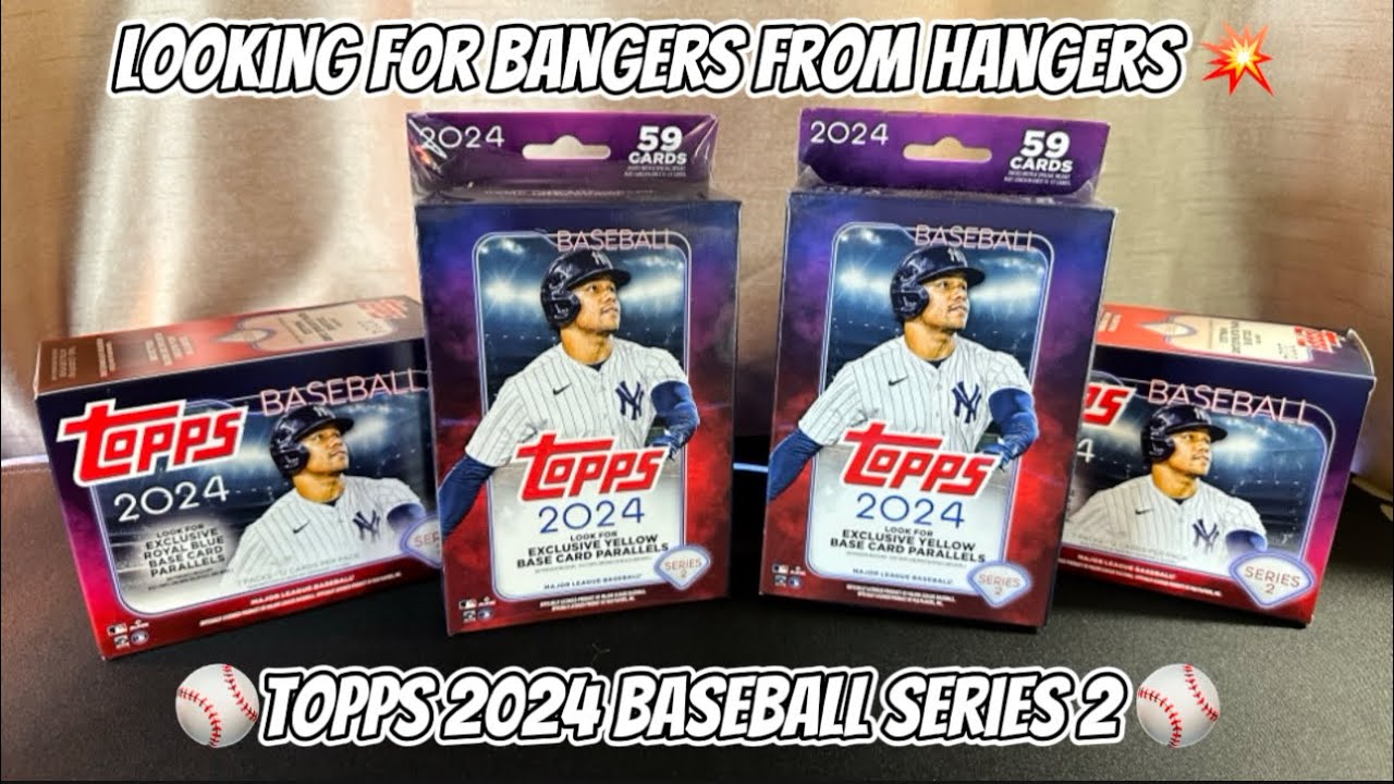 Unboxing The New Topps 2024 Baseball Series 2 Hanger Boxes - First Look ...