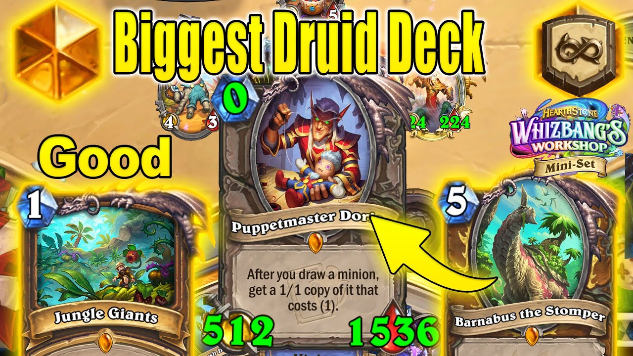0 Mana 512/1536 Minion! Big Druid Goes Beyond Galactic At Whizbang's ...