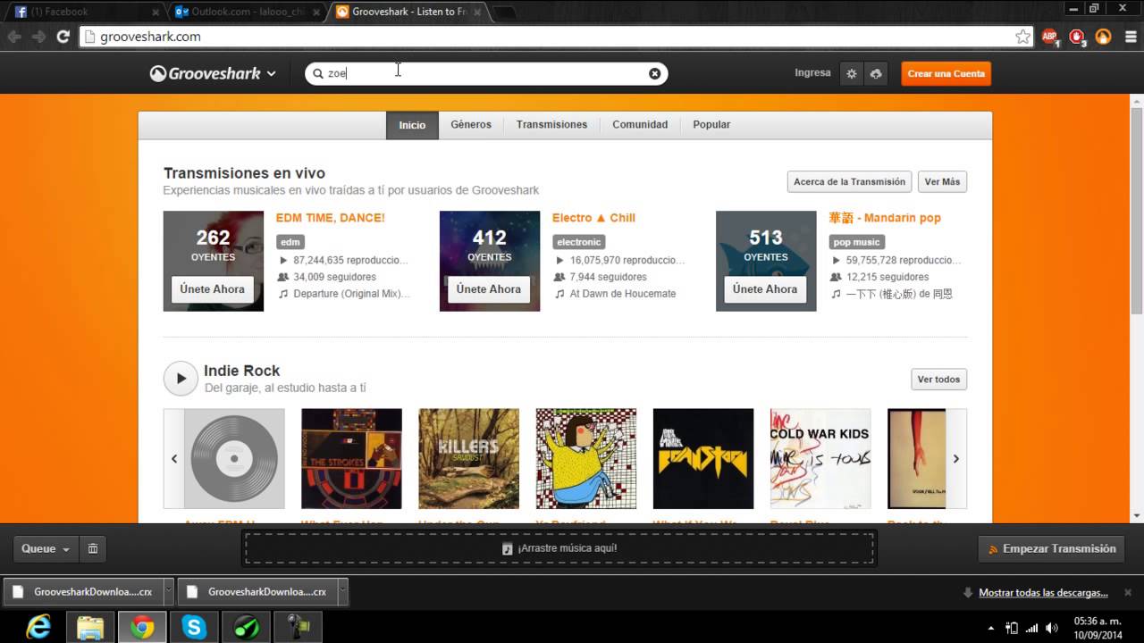 Como Descargar Musica De Grooveshark - YouTube
