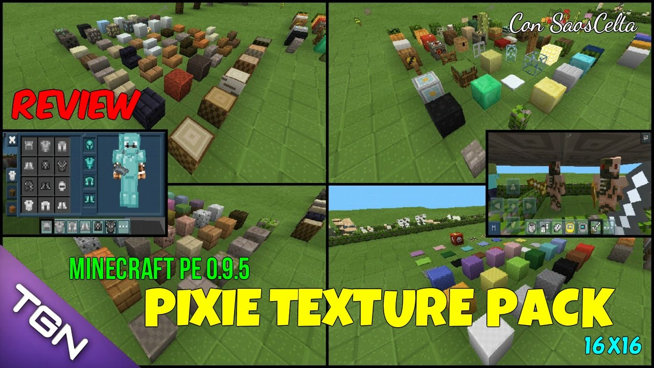 Pixie Texture Pack | Minecraft PE 0.9.5 "Textura Retro" (Descarga | Español | Oficial) - YouTube