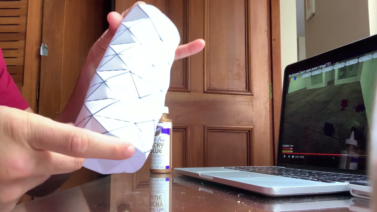 Yoshimura Origami Cylinder - YouTube