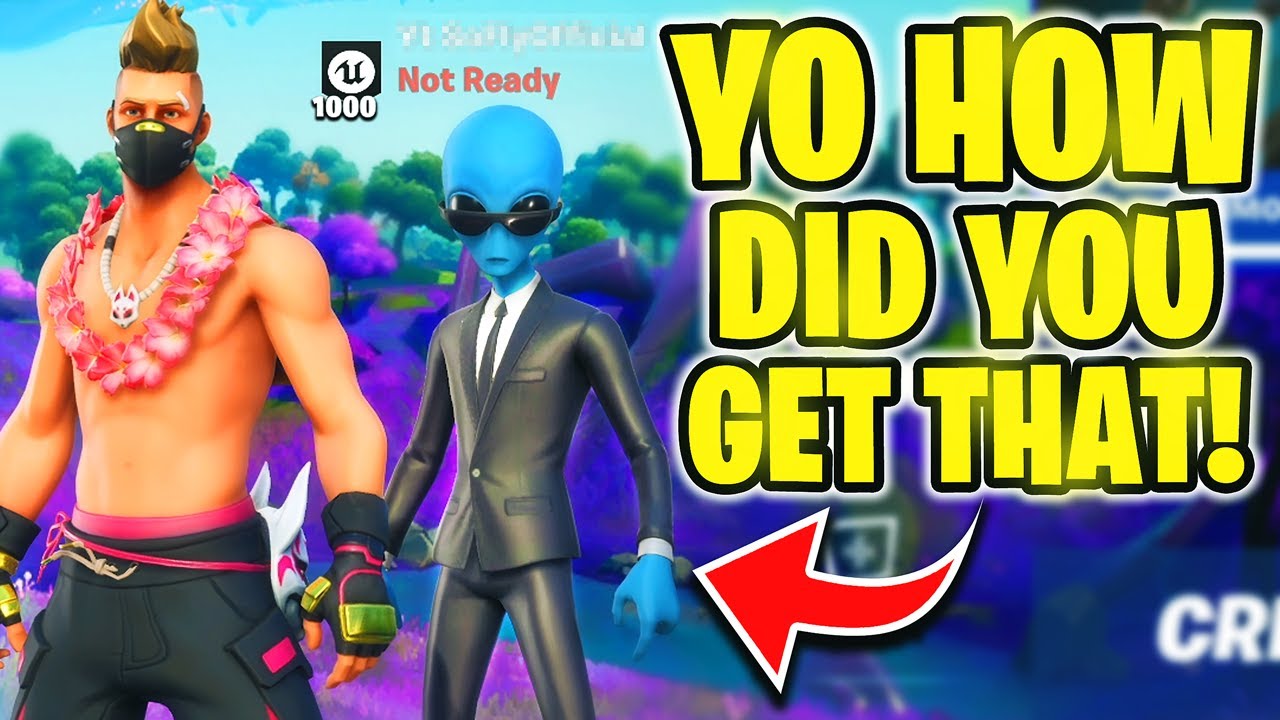 Epic Employee Joined My Lobby with Unreleased Skins and Emotes and this ...