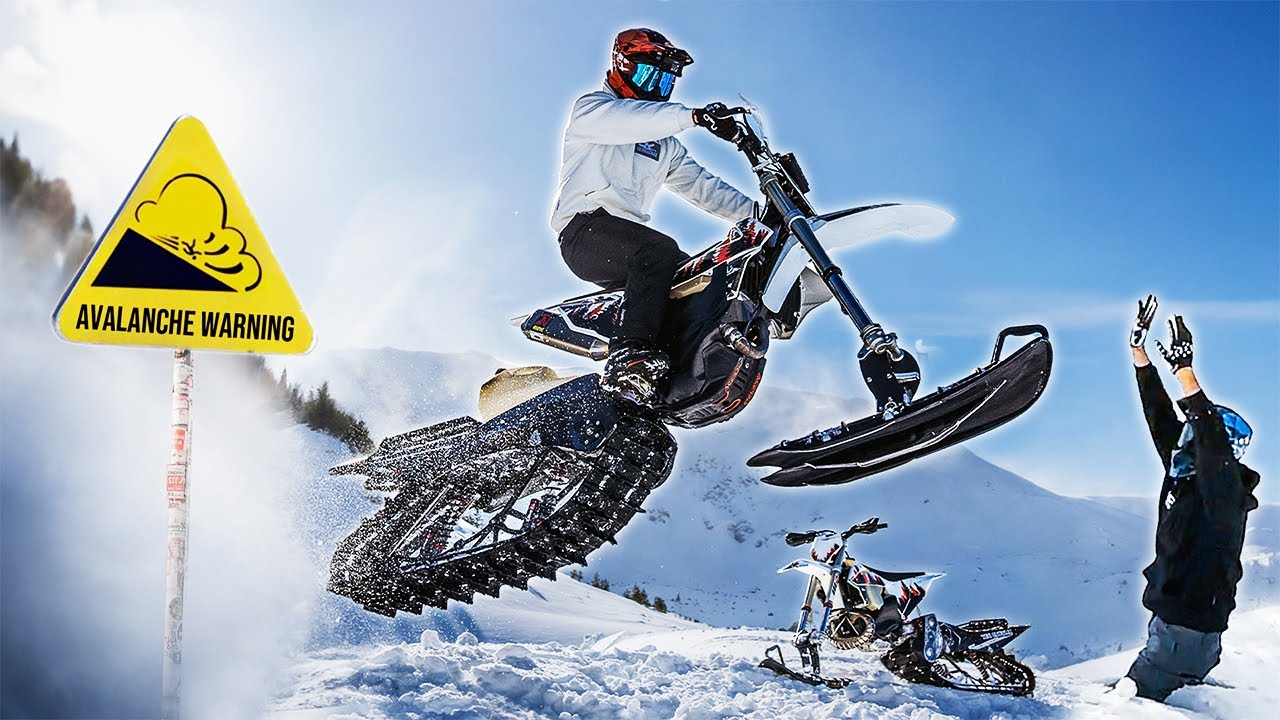 BTS Action: Snowbike Trip w/ Querly & Oida Style - YouTube