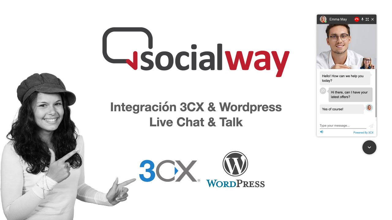 Cómo integrar 3CX con WordPress usando el plugin 3CX Live Chat - Tutorial en video - YouTube