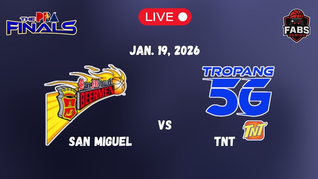 Live Now! SAN MIGUEL vs TNT TROPANG 5G | PBA FINALS | JANUARY 19, 2026 ...