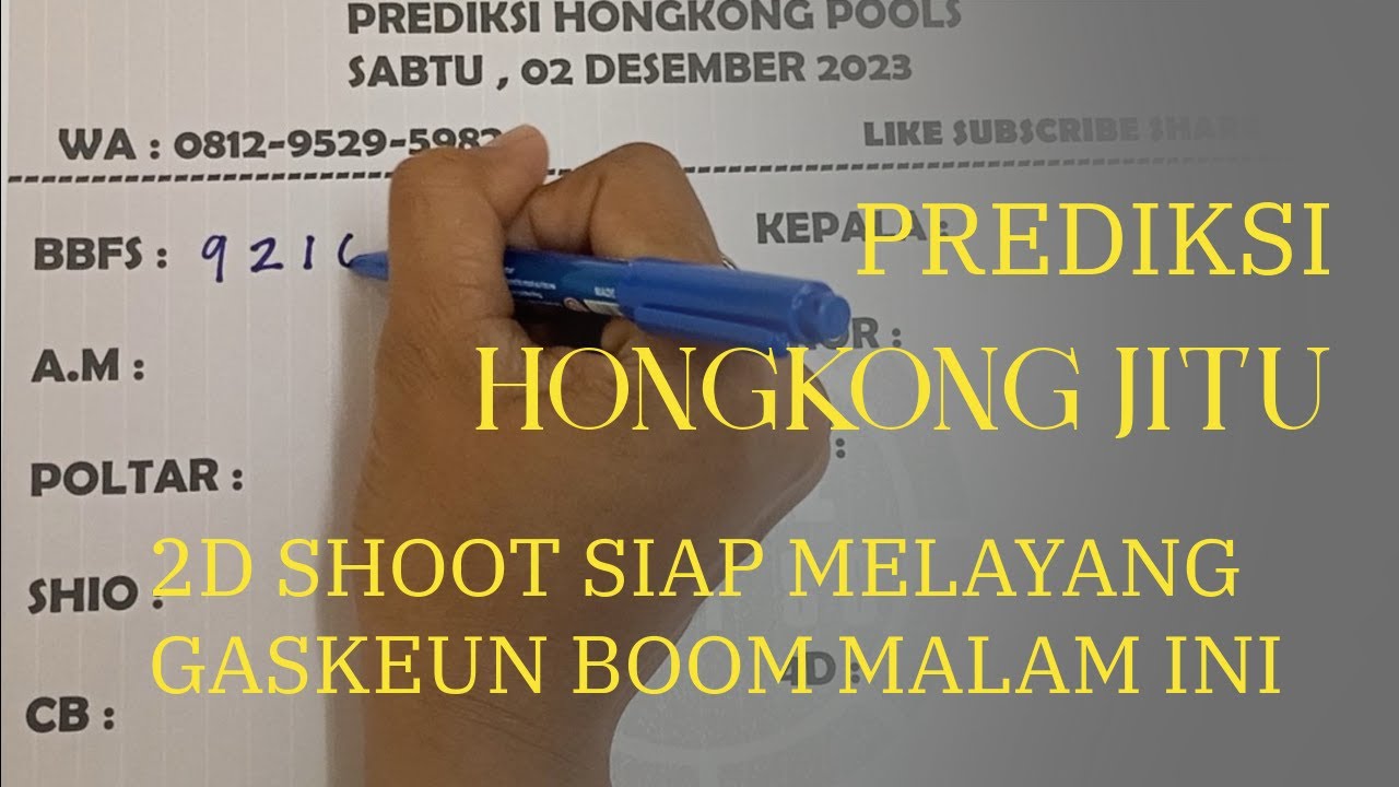 PREDIKSI HONGKONG HARI INI SABTU 02 DESEMBER 2023 RUMUS KEPALA EKOR ...