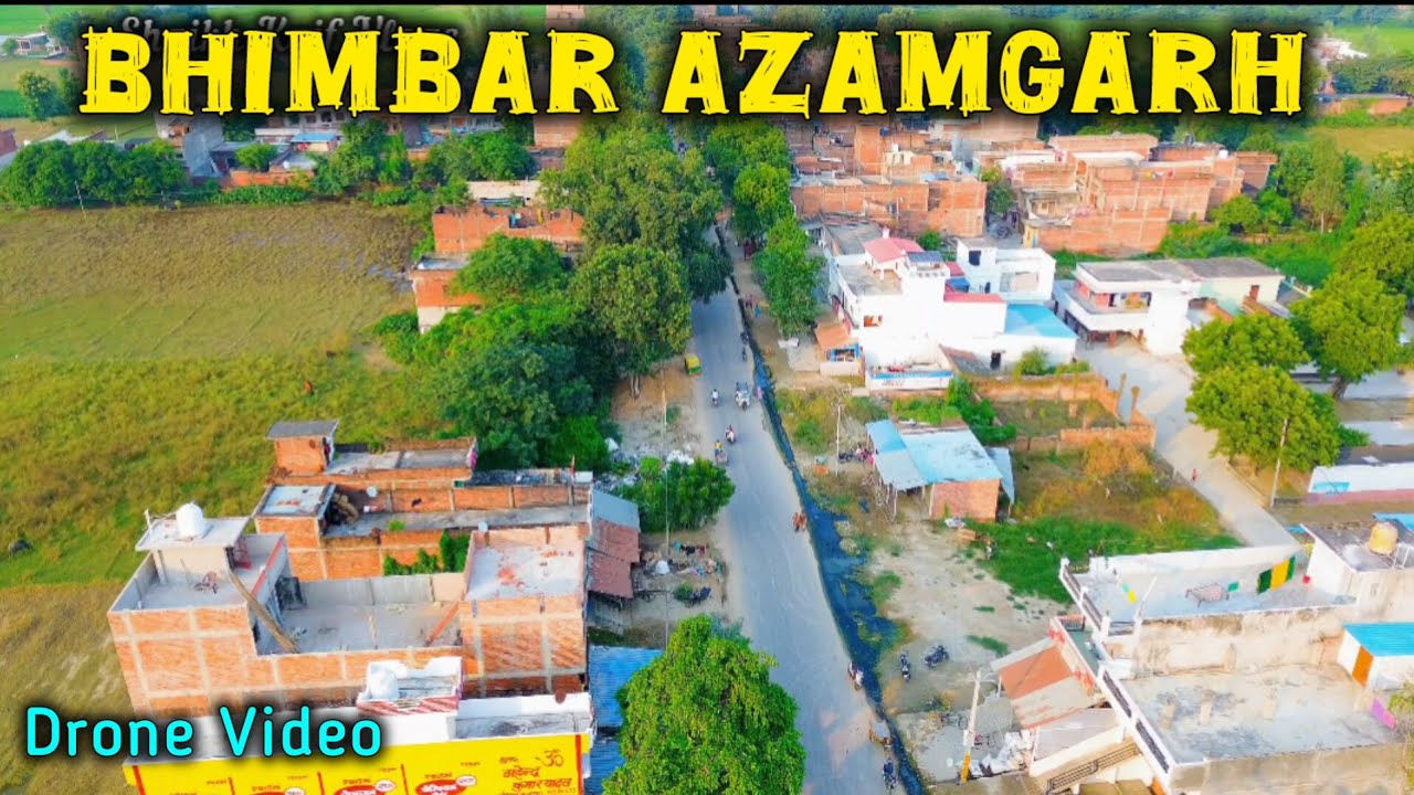 bhimbar Drone video || Bhimbar Market Azamgarh Village Lifestyle vlogs ...