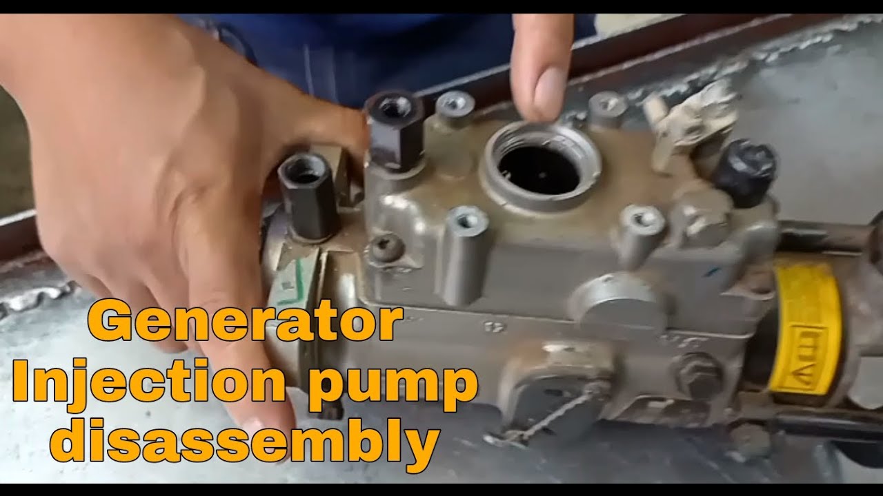 Injection pump - how to disassembly injection pump generator. - YouTube