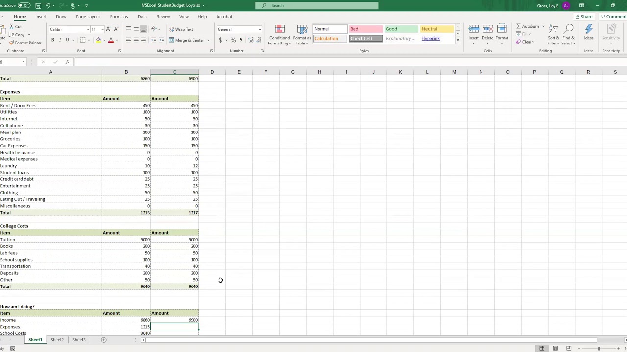 Microsoft Excel Basics for Students - YouTube
