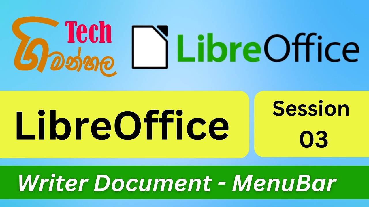 LibreOffice Tutorial 03 Menu Bar In LibreOffice Writer YouTube LibreOffice Tutorial 03 Menu Bar In LibreOffice Writer YouTube