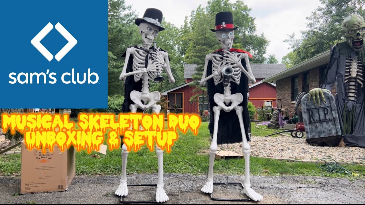 🎃Sam’s Club 2023 Musical Skeleton Duo Unboxing & Setup👻 - YouTube