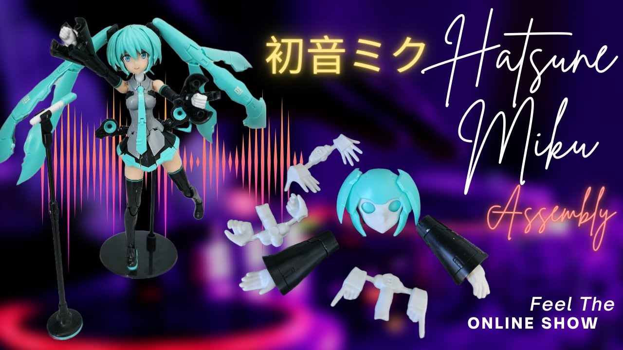 My first Hatsune Miku assembly 初音ミク how to assemble parts - YouTube