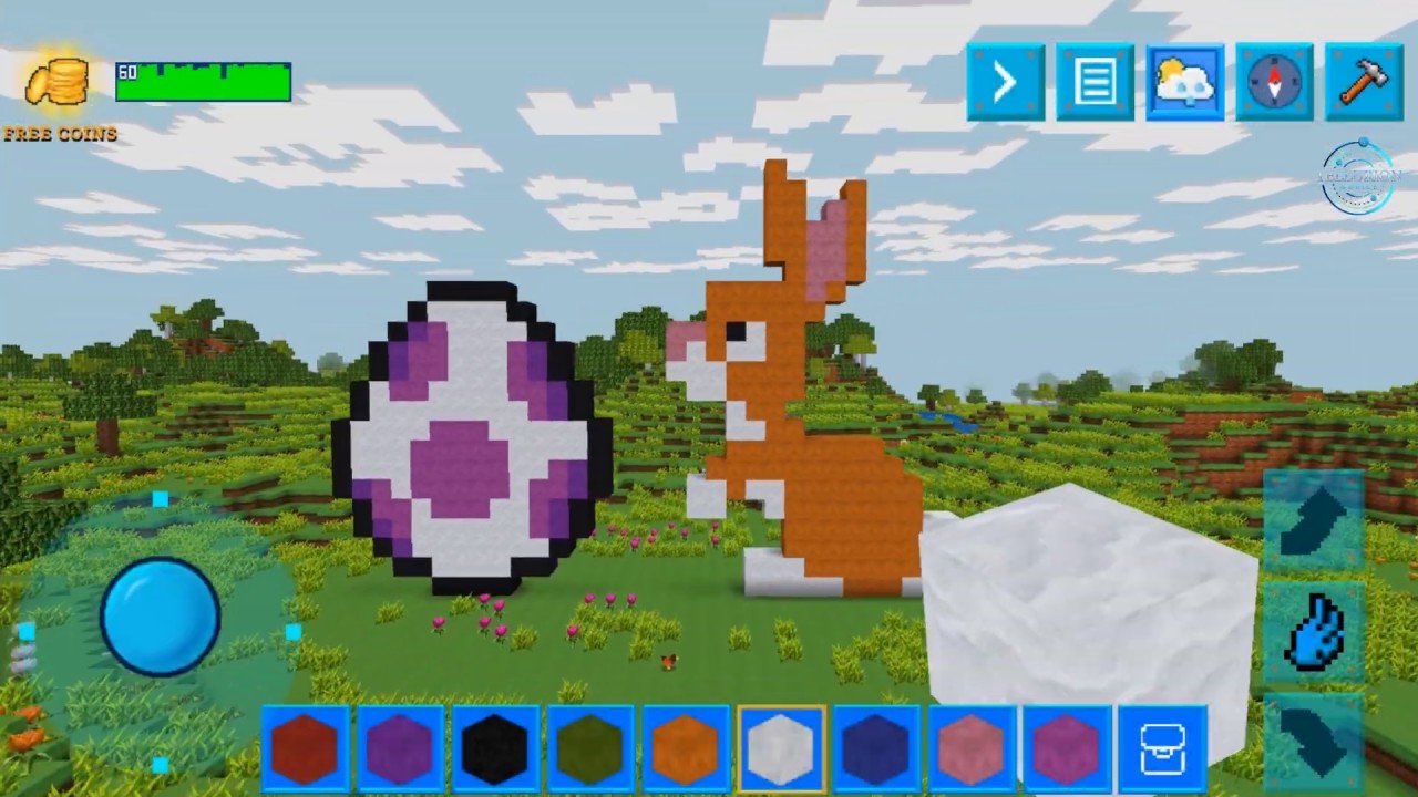 🐇 Cute Easter Rabbit 🐇 #building_tutorial ⛏ | REALMCRAFT Game Free in ...