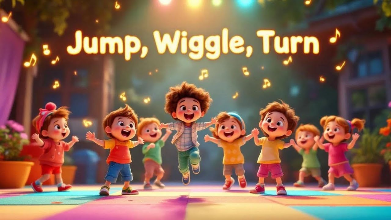 🎉🕺 Jump, Wiggle, Turn 💫🎵 | Children’s Song of Movement and Energy ...