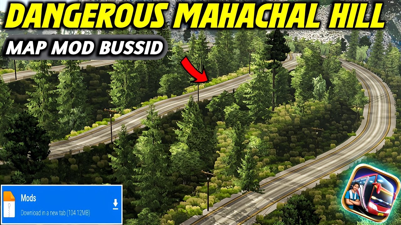 Finally! 🔥 MAHACHAL DANGEROUS ROAD Map Mod For Bus Simulator Indonesia ...