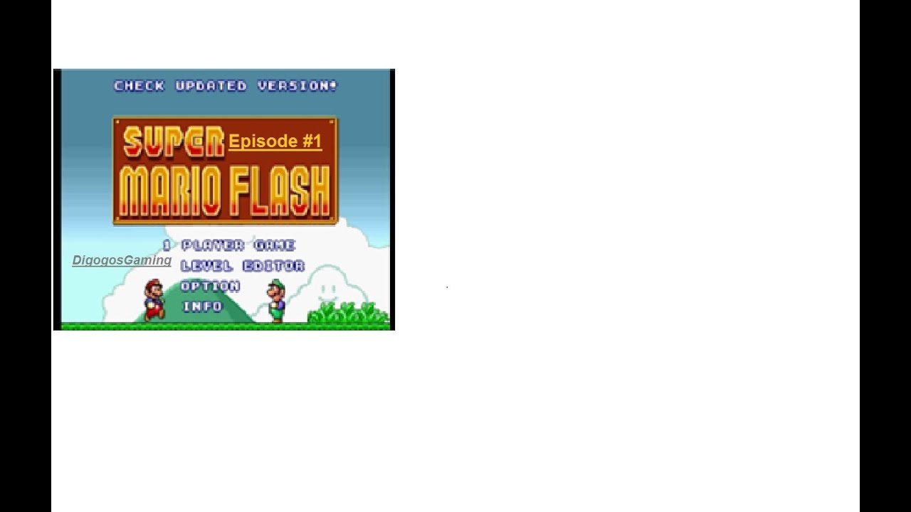 Super Mario Flash #1 Game-Play - YouTube