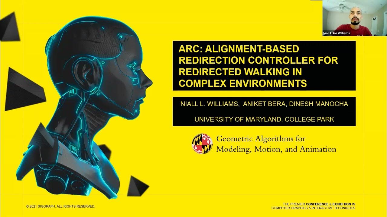 SIGGRAPH 2021 TVCG Session on VR: Alignment-based Redirection Controller - YouTube