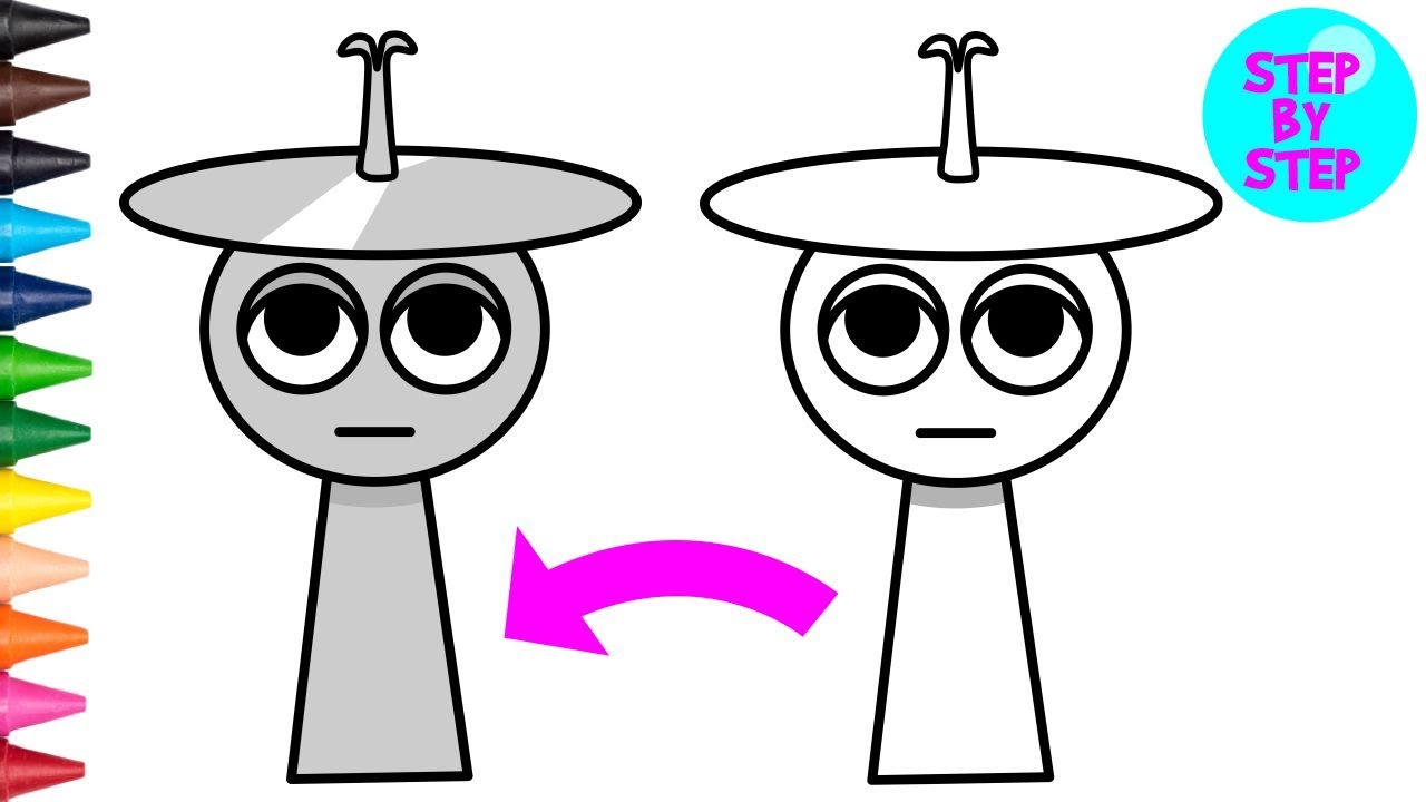 How to draw the Clurk of Sprunki - YouTube