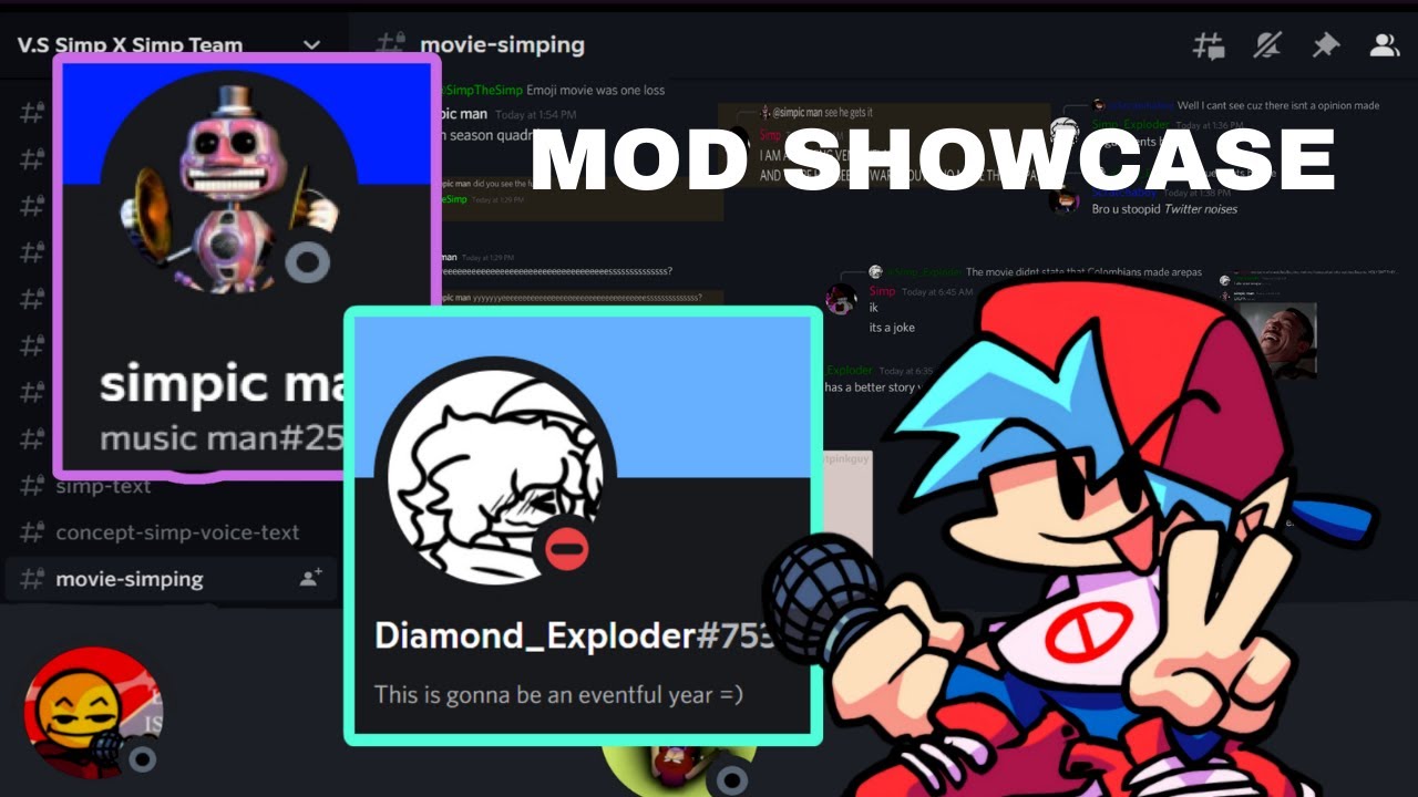 V.S. Discord Argument! (FNF Mod) MOD SHOWCASE - YouTube