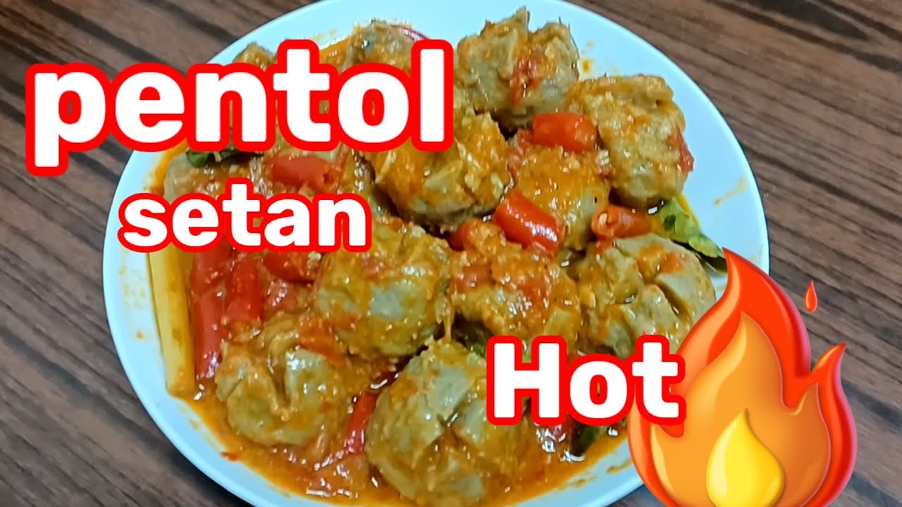 Resep pentol setan || bikin nagihi pedesnya hot - YouTube