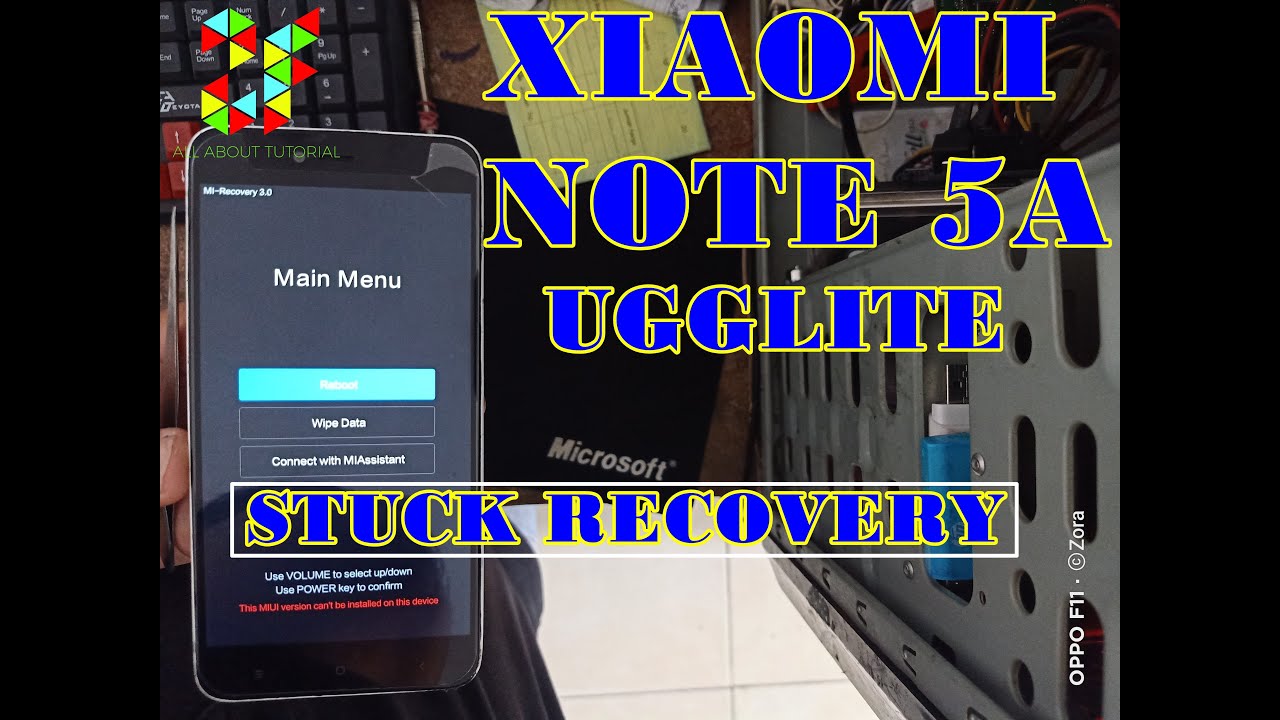 FIX STUCK RECOVERY XIAOMI NOTE 5A UGGLITE - YouTube