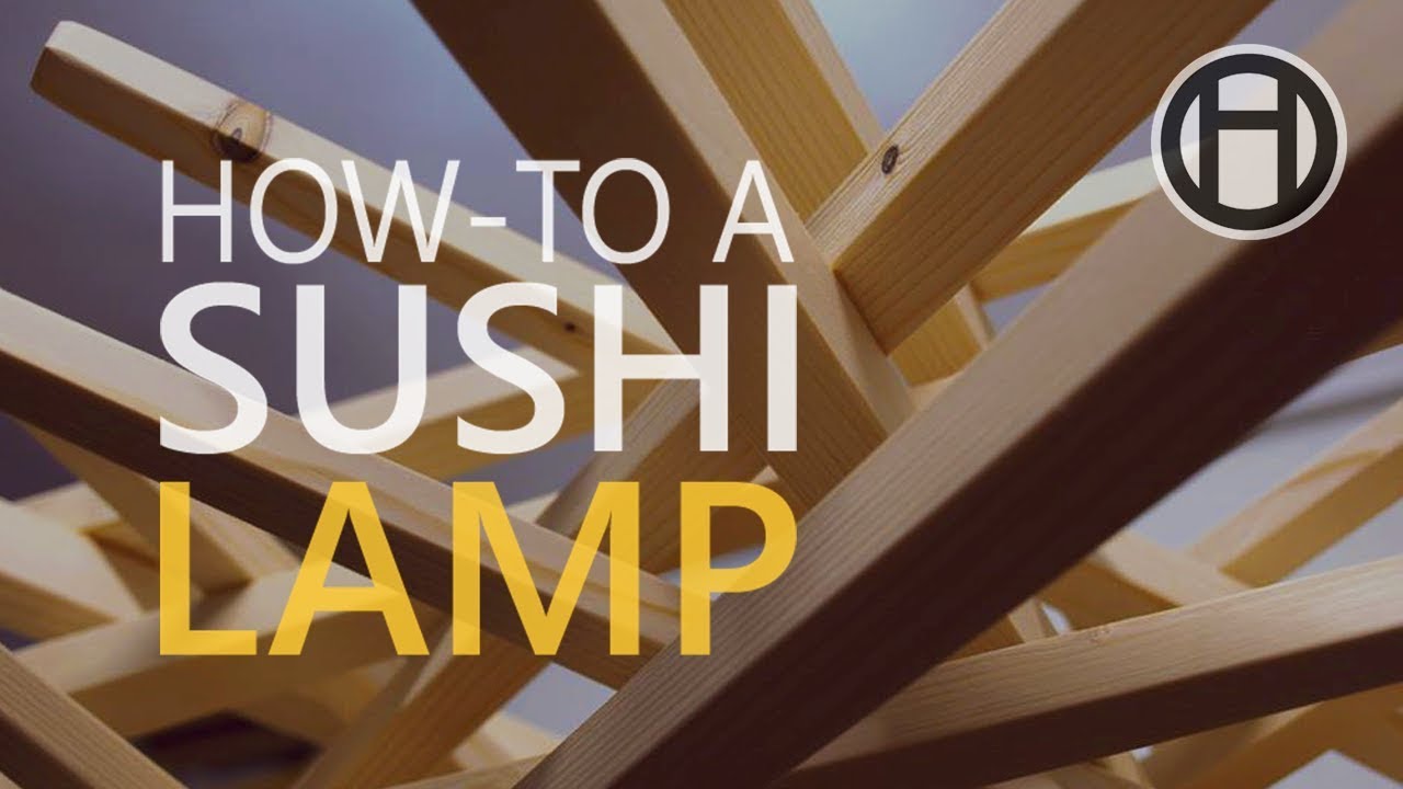 Making a minimal Sticks SUSHI LAMP - YouTube