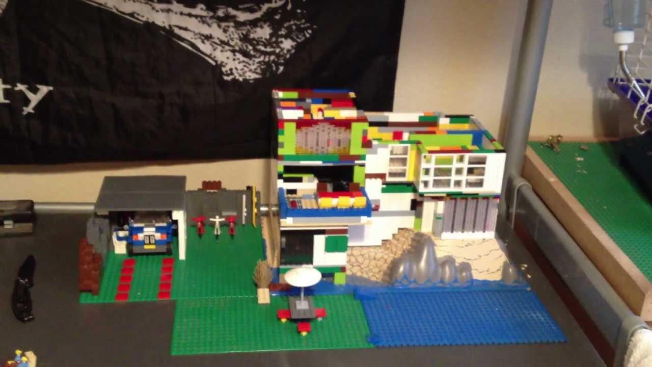 Custom lego beach house - YouTube