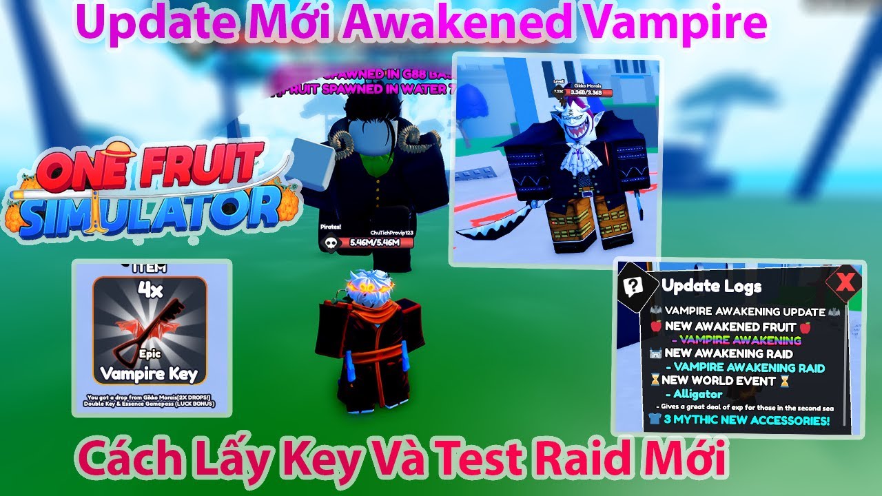 One Fruit - Update Mới Awakened Vampire Cách Lấy Key Và Test Raid Mới ...